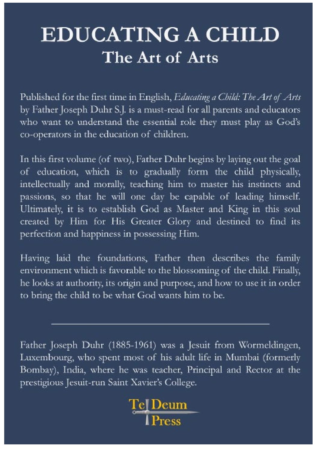 Educating a Child: The Art of Arts Print Edition